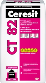 Клей Ceresit CT-82 для теплоизоляции 25 кг купить в Минске, цена